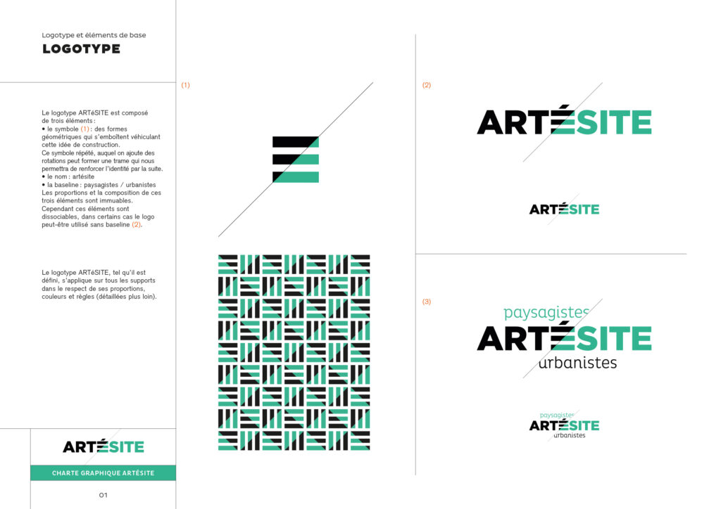 Agence ARTéSITE, création du logotype et de la charte graphique - GraphikShaker